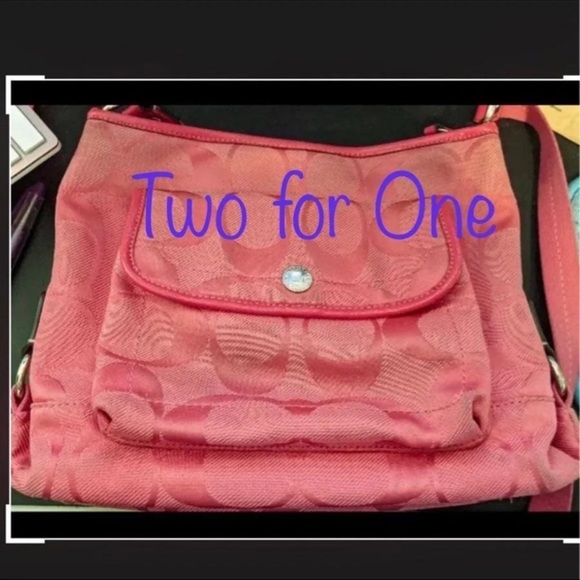 Coach | Bags | Coach Pink Purse Plus Pink Coin Purse Lot Of Two | Poshmark